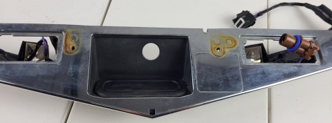 Chromowana listwa podświetlenia tablicy + instalacja + klamka bagażnika ...